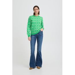 Ichi Langarm IHBRIELLE Loose fit in KELLY GREEN W BIRCH | Gr.: XS