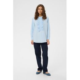 Culture Kurzarm-Bluse CUkosy Relaxed fit in Cashmere Blue/Whitecap Stripe | Gr.: XL