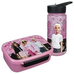 Lunchbox Scooli "Brotzeitdose & Trinkflasche, Barbie", Kinder, rosa (barbie), Lebensmittelaufbewahrungsbeh&auml;lter Lunchbox, mit Trinkflasche