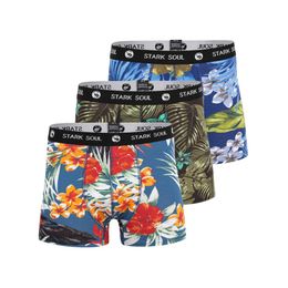 Stark Soul&reg; Stark Soul Boxershorts 3er Pack ALOHA Hawaiien in bunt | Gr.: M