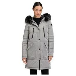 Steppjacke Betty Barclay "Damen mit Kapuze", Damen, Gr. 44, silber (silbergrau), Obermaterial: 100% Polyamid; Futter: 100% Polyamid; &Auml;rmelfutter: 100% Polyester, l&auml;ssig geschnitten, Jacken Steppjacke
