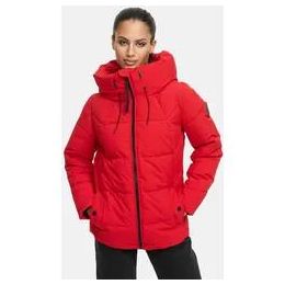Winterjacke Marikoo "Kuscheltatze", Damen, Gr. S, salsa rot, Obermaterial: 100% Polyester; Futter: 100% Polyester; Wattierung: 100% Polyester; &Auml;rmelfutter: 100% Polyester, Jacken Winterjacke, mit w&auml;rmendem Innenfutter und extra hohem Kragen