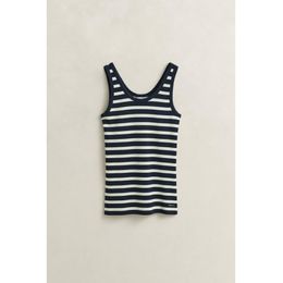 Gant Gestreiftes Tanktop in Palace Blue | Gr.: L