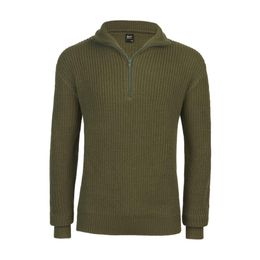 Brandit Pullover Troyer in oliv | Gr.: M