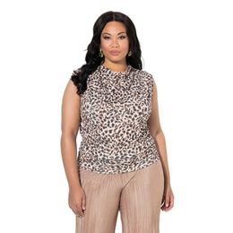 Ulla Popken Shirt in dunkles kitt | Gr.: 42-44
