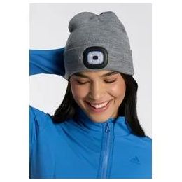 Beanie Chillouts "ChillLight Hat", Damen, Gr. - (55/62), grau, Feinstrick, Materialmix, M&uuml;tzen Beanie, mit integrierter, wiederaufladbarer Leuchte