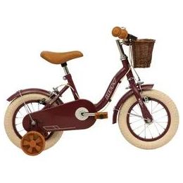 Kinderfahrrad Huffy "Vintage 12-Zoll Ein-Gang-M&auml;dchenfahrrad" Gr. 20, burgunderrot, Fahrr&auml;der, Kinder, 20cm, 12 Zoll (30,48cm) hinten: 12 Zoll (30,48cm)