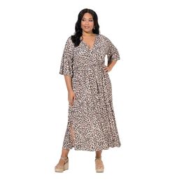 Ulla Popken Kleid in dunkles kitt | Gr.: 54-56
