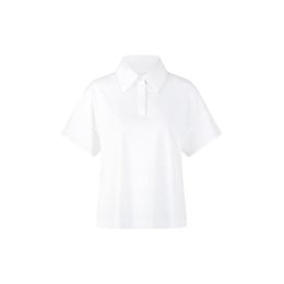 Marc Cain COLLECTIONS Locker geschnittenes Poloshirt in white | Gr.: 36