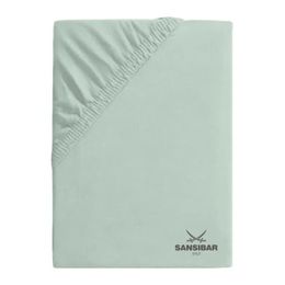 Sansibar Topper-Spannbettlaken in Jade | Gr.: 140-160 x 200-220 cm