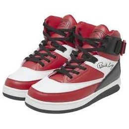 Trainingsschuh Ewing "Ewing Rebound by Ewing 33 HI Strap", Damen, Gr. 42.5, schwarz, wei&szlig;, rot, Leder, Schuhe