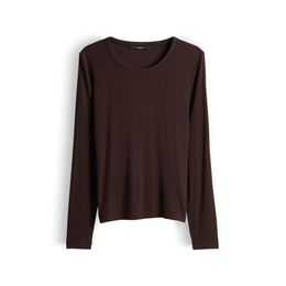 someday. Langarmshirt Korell in Dark Espresso | Gr.: 42