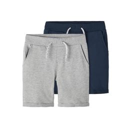 name it 2er-Pack Shorts in Grey Melange | Gr.: 116
