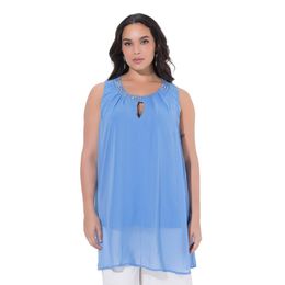 Ulla Popken Tunika in mittelblau | Gr.: 54-56
