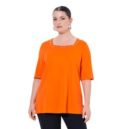 Ulla Popken Shirt in hellorange | Gr.: 46-48