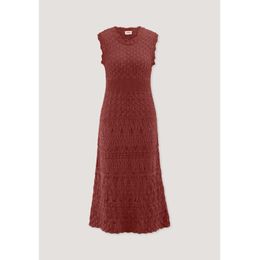 hessnatur Strick Kleid in terrakotta | Gr.: L