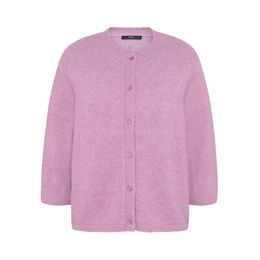 Zero Strickjacke 3/4 Arm und Kn&ouml;pfe in Lilac Melange | Gr.: 36