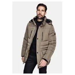Outdoorjacke NEW CANADIAN "dry iQ-Funktionsjacke", Herren, Gr. 28, taupe, 100% Polyester, unifarben, normal, Jacken Outdoorjacke, mit abnehmbarem Fellkragen