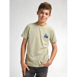 PETROL INDUSTRIES T-Shirt mit Logo Wavecrest in Gr&uuml;n | Gr.: 164