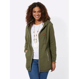 WITT WEIDEN Sweatjacke in oliv | Gr.: 36