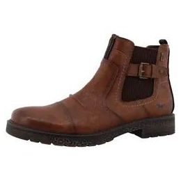 Winterboots Mustang SHOES "Midor", Herren, Gr. 44, braun, Lederimitat, Textil, Schuhe Winterboots, Business Stiefel, Boots mit Warmfutter