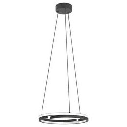 Eglo H&auml;ngeleuchte "MEZZOMONTE Pendellampe - Alu, Stahl - LED;LED - 1X20W;1X20W - IP20", schwarz, 2, &Oslash; 48cm H: 110cm, 1 Stk., Leuchten, H&auml;ngelampe, Deckenlampe, Wohnzimmer, Esszimmer, H110 x &Oslash;48 cm, H&auml;ngeleuchte