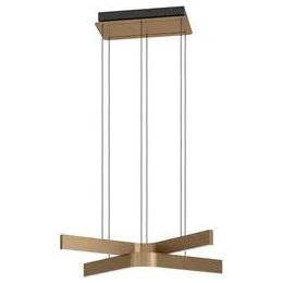 Eglo H&auml;ngeleuchte "FOLCINO-Z Pendellampe - Alu, Stahl - LED - 2X18W - IP20", bronze, schwarz, 2, H: 110cm, 1 Stk., Leuchten, H&auml;ngelampe, Deckenlampe, Wohnzimmer, Esszimmer, L64 x B43,5 x H110 cm, H&auml;ngeleuchte