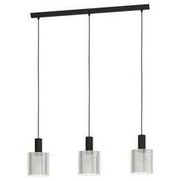 Eglo H&auml;ngeleuchte "GOROSIBA Pendellampe - Stahl - E27 - 3X40W - IP20", schwarz, 3, H: 110cm, 1 Stk., Leuchten, H&auml;ngelampe, Deckenlampe, Wohnzimmer, Esszimmer, L85 x B15 x H110 cm, H&auml;ngeleuchte