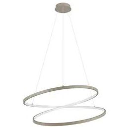 Eglo H&auml;ngeleuchte "RUOTALE Pendellampe - Alu, Stahl - LED - 42W - IP20", sandfarben, 1, &Oslash; 70cm H: 150cm, 1 Stk., Leuchten, H&auml;ngelampe, Deckenlampe, Wohnzimmer, Esszimmer, H150 x &Oslash;70 cm, H&auml;ngeleuchte