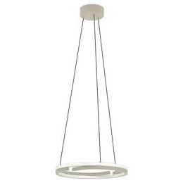 Eglo H&auml;ngeleuchte "MEZZOMONTE Pendellampe - Alu, Stahl - LED - 40W - IP20", sandfarben, 1, &Oslash; 48cm H: 110cm, 1 Stk., Leuchten, H&auml;ngelampe, Deckenlampe, Wohnzimmer, Esszimmer, H110 x &Oslash;48 cm, H&auml;ngeleuchte