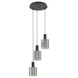 Eglo H&auml;ngeleuchte "GOROSIBA Pendellampe - Stahl - E27 - 3X40W - IP20", schwarz, 3, &Oslash; 41cm H: 130cm, 1 Stk., Leuchten, H&auml;ngelampe, Deckenlampe, Wohnzimmer, Esszimmer, H130 x &Oslash;41 cm, H&auml;ngeleuchte