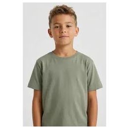 T-Shirt name it "NMMVOBBO SS NREG TOP NOOS", Jungen, Gr. 80, shadow, Jersey, Obermaterial: 100% Baumwolle, unifarben, normal normal, Rundhals, Shirts T-Shirt