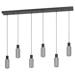 Eglo H&auml;ngeleuchte "MAIONE Pendellampe - Stahl - E27 - 6X4W - IP20", schwarz, 6, H: 110cm, 1 Stk., Leuchten, H&auml;ngelampe, Deckenlampe, Wohnzimmer, Esszimmer, L138 x B14 x H110 cm, H&auml;ngeleuchte