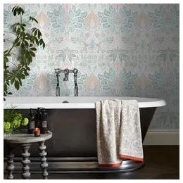 Vliestapete "Dove & Rose Haze", blau, H:10m L:10m, Vlies, WILLIAM MORRIS AT HOME, Tapeten, Design Tapeten