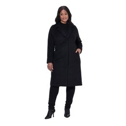 Ulla Popken Mantel in schwarz | Gr.: 54-56