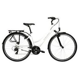 Trekkingrad KROSS "Trans 1.0 wei&szlig;" Gr. 48, wei&szlig;, schwarz, Fahrr&auml;der, Damen, 48cm, 28 Zoll (71,12cm) hinten: 28 Zoll (71,12cm)