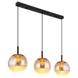 Globo LIGHTING H&auml;ngeleuchte "SEVERIN", schwarz matt, H: 130cm, 1 Stk., Leuchten, H&auml;ngelampe Esszimmer-Leuchte Esstischleuchte Wohnzimmer, H&auml;ngeleuchte