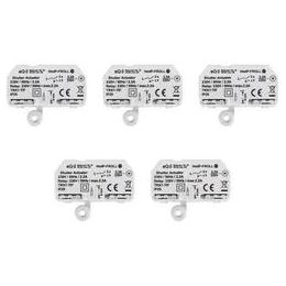 homematic IP Smart-Home-Zubeh&ouml;r "Bundle 5x Rollladenaktor Unterputz", wei&szlig;, B:19,5cm H:10,5cm T:29,5cm, Smart-Home-Stationen