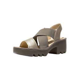 Fly London Sandalen in Silber/Beige | Gr.: 36