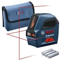 Linienlaser Bosch PROFESSIONAL "GLL 2-10", blau, B:140cm H:100cm L:170cm, Lasermessger&auml;te