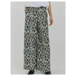 Chinohose NORR "NORR Trousers Lelo", Damen, Gr. 36, Normalgr&ouml;&szlig;en, leo print, Obermaterial: 100% Polyester, Hosen Chinohose