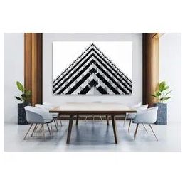 XXL-Wandbild queence "Akustikbild Geometrisch Geb&auml;ude", farbe bild(er): grau, B:120cm H:80cm T:2,5cm, Polyester, Bilder, Einfache Akustikl&ouml;sung ohne Bauma&szlig;nahme, Schalld&auml;mmung, Paneele
