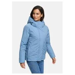 Winterjacke Marikoo "Yeminaa", Damen, Gr. S, blau (powder blau), Obermaterial: 100% Polyester; Futter: 100% Polyester; Wattierung: 100% Polyester; &Auml;rmelfutter: 100% Polyester, Jacken Winterjacke, warm f&uuml;r den Winter - hinten l&auml;nger geschnitten