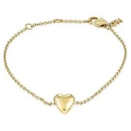 Armband Copenhagen Studios "Schmuck Geschenk Edelstahl Armkette Balloon Hearts", gelbgoldfarben, Armb&auml;nder, Damen, 20cm, Edelstahl, Armband
