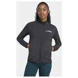 Fleecejacke Adidas TERREX "MULTI CLIMAWARM REISSVERSCHLUSS TECH FLEECE", Damen, Gr. M, schwarz, Obermaterial: 84% Polyester, 16% Elasthan, Jacken Fleecejacke