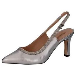 High-Heel-Pumps Peter Kaiser "Peter Kaiser Pumps Leder", Damen, Gr. 35,5, silber, Leder, Schuhe