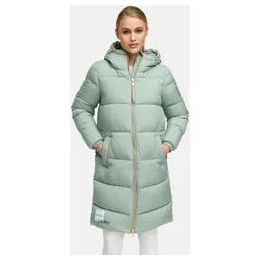 Winterjacke Marikoo "Nomadiaa", Damen, Gr. M, smokey mint, Obermaterial: 100% Polyester; Innenseite: 100% Polyester; Futter: 100% Polyester; Wattierung: 100% Polyester, Jacken Winterjacke, Lange Damen Winterjacke