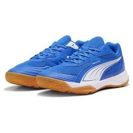 Sneaker Puma "Solarflash III Hallensportschuhe Erwachsene", Herren, Gr. 39, team royal wei&szlig; blau, Obermaterial: Synthetik, Textil. Futter: Textil. Innensohle: Textil. Laufsohle: Gummi, Schuhe Sneaker