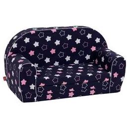 Sofa KNORRTOYS "Star, blue pink", blau (blau, pink), Sofas, Kinder, B/H/T: 77cm x 42cm x 34cm, Baumwolle, f&uuml;r Kinder; Made in Europe, B:77cm H:42cm T:34cm