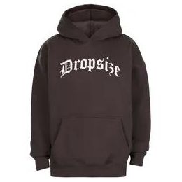 Kapuzensweatshirt DROPSIZE "Dropsize HEAVY OVERSIZE BLESS HOODIE", Herren, Gr. S, washed schwarz, 70% Baumwolle, 30% Polyester, Sweatshirts
